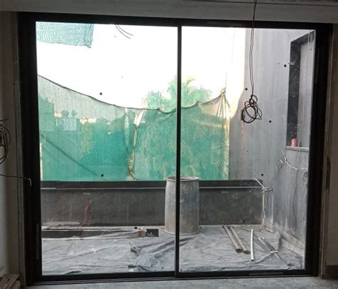 Aluminium Frame Glass Sliding Door For Home Hotel And Office Thickness Mm Glass At Rs