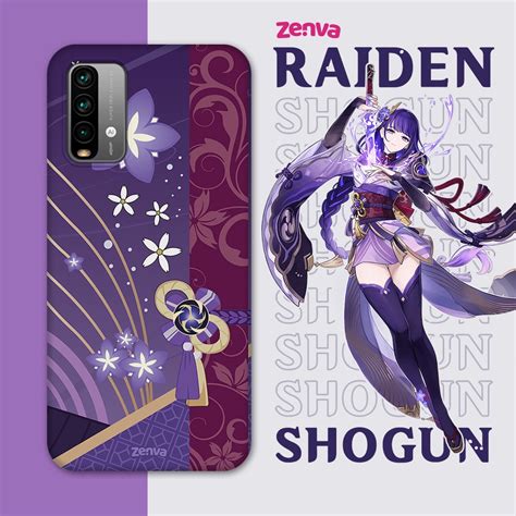 Jual Phone Casing Soft Case Genshin Impact Merch Raiden Shogun