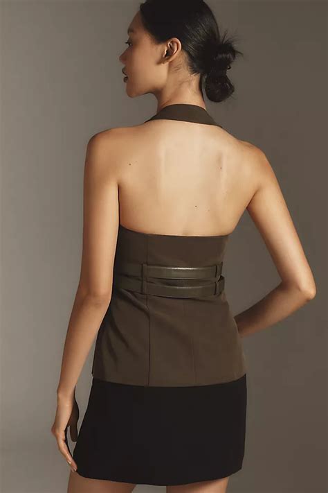 Mare Mare Double Belted Halter Top Anthropologie