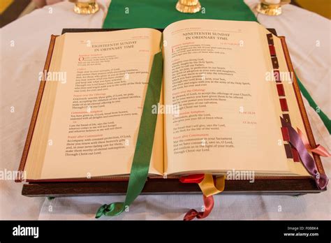 Prayer Book On Altar St Augustines Roman Catholic Church Daventry