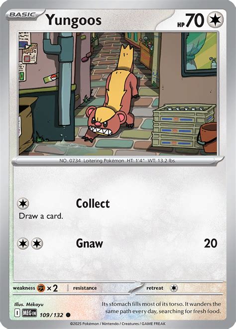 Yungoos Mega Evolution Pokemon Card Pikawiz
