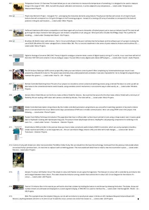 Advanced View Arduino Projects List Use Arduino For Projects Pdf