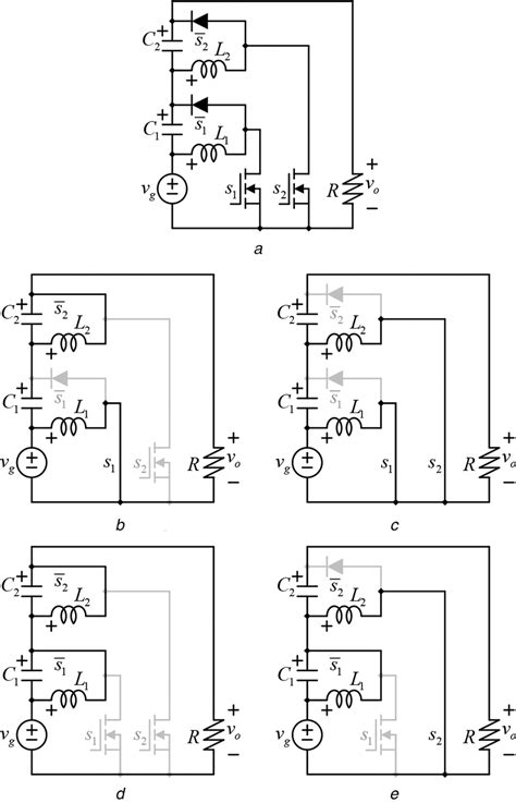 Experimental Waveforms A Currents Through Inductors And Voltages