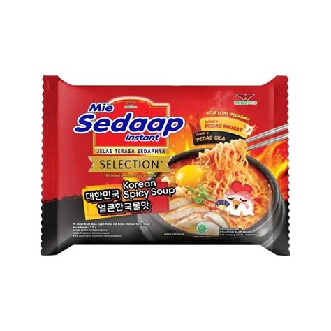 Mie Sedaap Selection Korean Spicy Soup 77gr Sedap Food Group