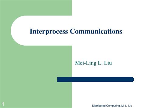 Ppt Interprocess Communications Powerpoint Presentation Free