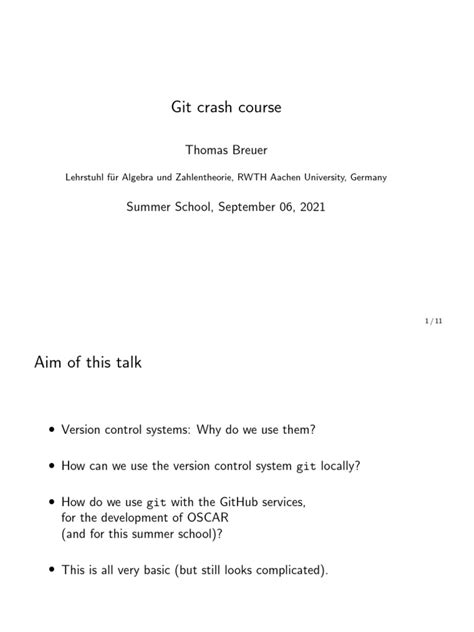 git intro pdf version control computer programming