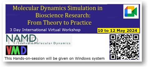 3 Day International Virtual Workshop On “molecular Dynamics Simulation In Bioscience Research