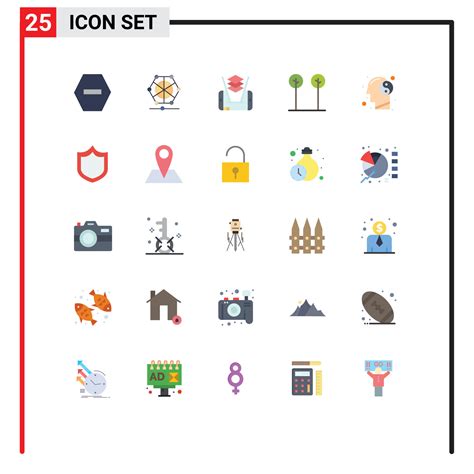 25 Flat Color Concept For Websites Mobile And Apps Mind Meditation Cell Balance Nature Editable