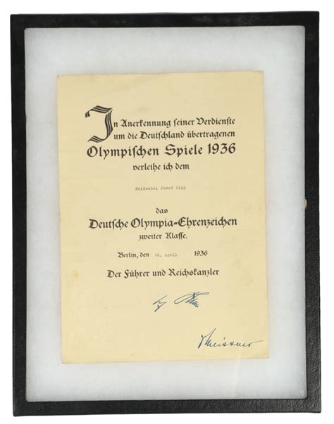 Sold At Auction Wwii Third Reich Document And Adolf Hitler Signature