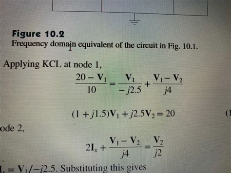 Solved How Did They Get From Applying KCL At Node To Chegg