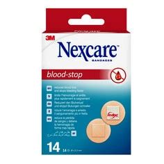 Nexcare Blood Stop Spots Blutstillende Pflaster 22 Mm 14 Packung