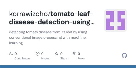 Github Korrawizcho Tomato Leaf Disease Detection Using Image