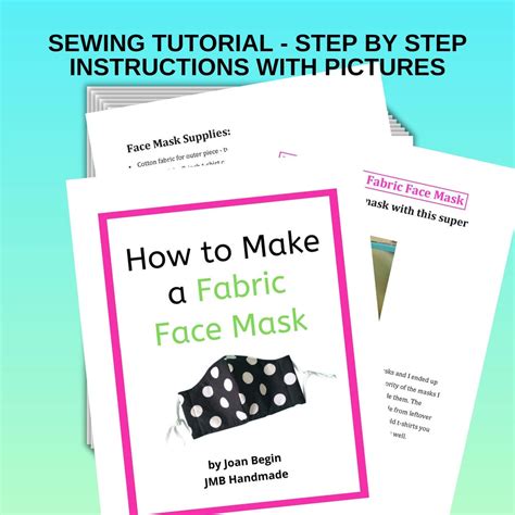How To Make A Fabric Face Mask Sewing Tutorial Face Mask Sewing