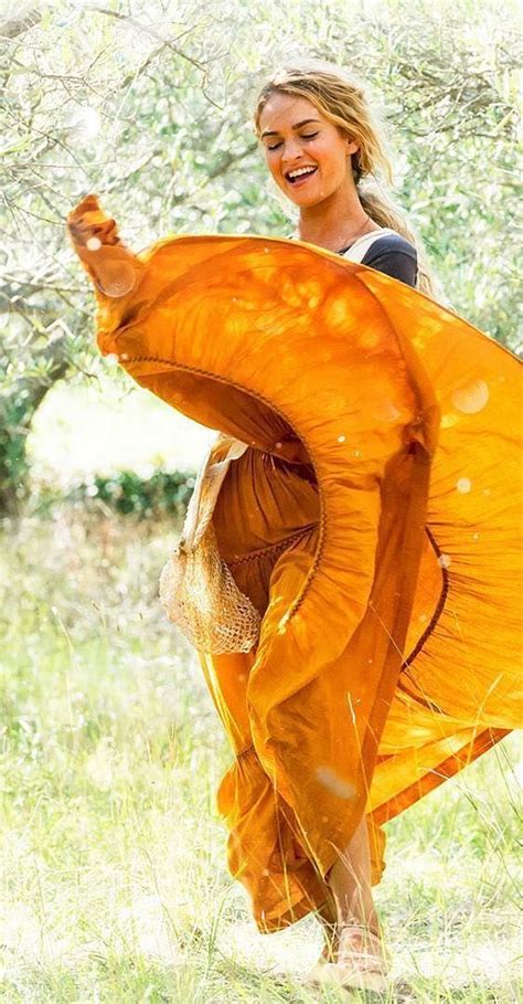 Mamma Mia 2 Orange Picking Scene Boho Hår Kvinnor Musikal