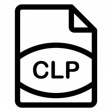 clp document extension file format sign icon download on iconfinder