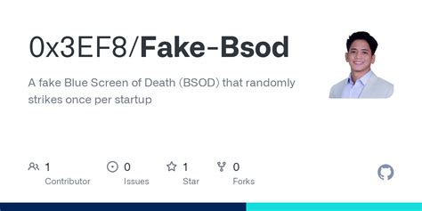 github 0x3ef8 fake bsod a fake blue screen of death bsod that
