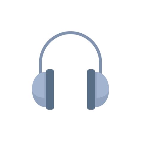 Headphones Playlist Icon Flat Vector Music Song 17337489 Vector Art At