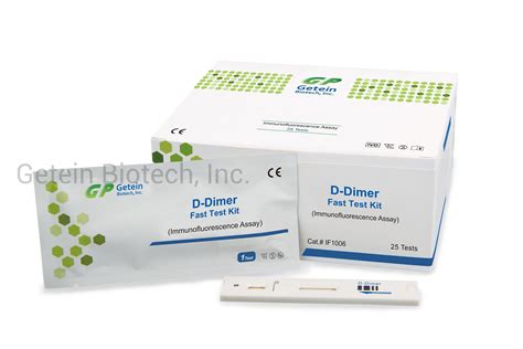 D Dimer Test D Dimer Blood Test Poct Analyzer Getein 1100 D Dimer