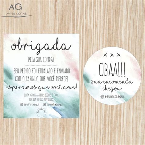 Arte Digital Cartao Agradecimento Ao Cliente Tag Elo