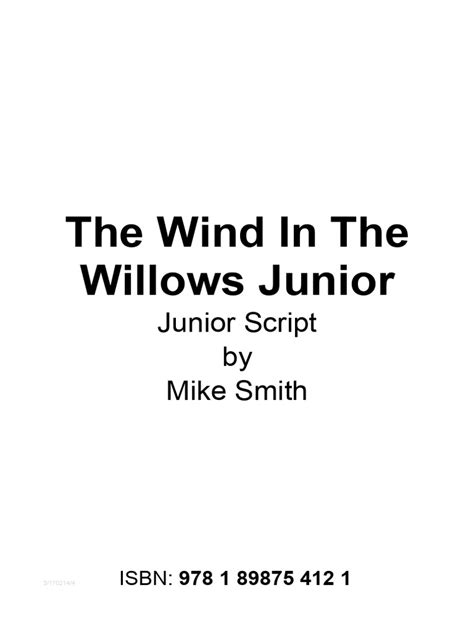 Wind In The Willows Script Pdf The Wind In The Willows