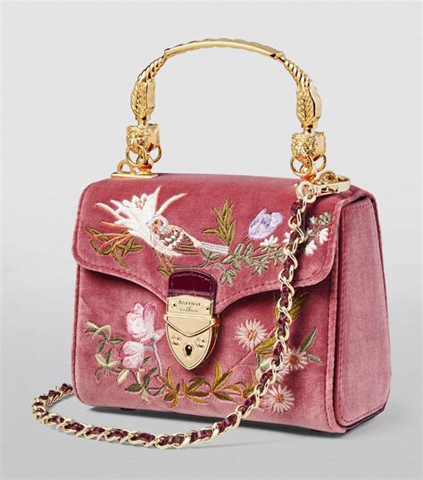 Aspinal Of London Mini Velvet Mayfair Top Handle Bag Bags Fancy Bags Pretty Bags
