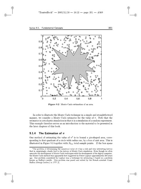 pi montecarlo estimation pdf