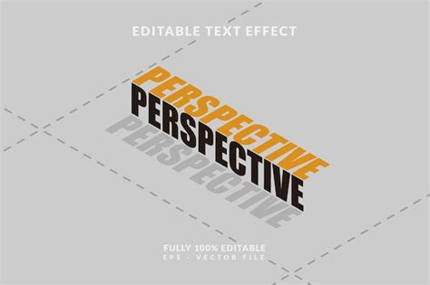 Premium Vector Editable Text Effect Isometric Perspective