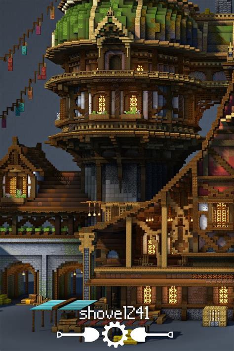 Shovel241 Patreon Minecraft Steampunk Minecraft Cottage Minecraft