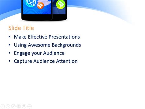 Template PowerPoint Mobile Communication Gratis Tema PowerPoint