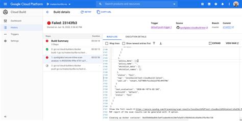 Inline Image Scanning For Google Cloud Build Sysdig