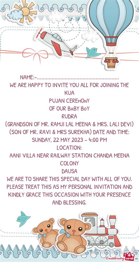 Grandson Of Mr Ramji Lal Meena And Mrs Lali Devi Son Of Mr Ravi
