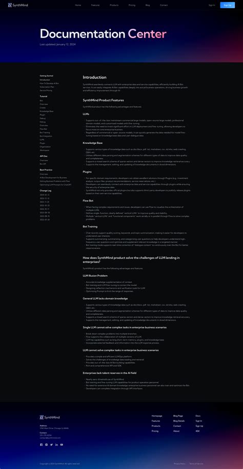 SynthMind AI Generator Business And Technology Startup Figma