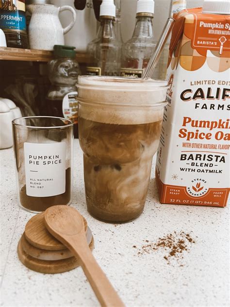 Califia Farms Pumpkin Spice Oat In Pumpkin Spice Natural Flavors Spices