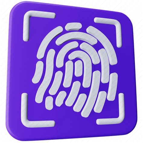 Biometric Cyber Crime Fingerprint Thumb Scan Privacy Identify 3d Illustration Download