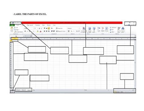 Label The Parts Of Excel Pdf