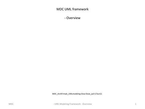 Ppt Mdc Uml Framework Overview Powerpoint Presentation Free