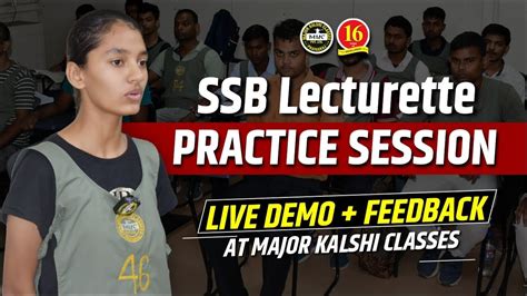 Lecturette In Ssb Interview Live Demo And Feedback Gto Task Ssb Interview Youtube