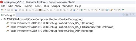 AWR2944EVM When Awr2944 Mmw Nonos Demo TDM Is Run The Mmwave Demo