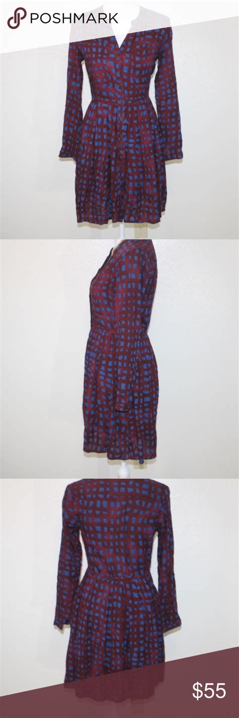 11 1 TYLHO Anthropologie Button Front Dress RARE Boho Dress Fall