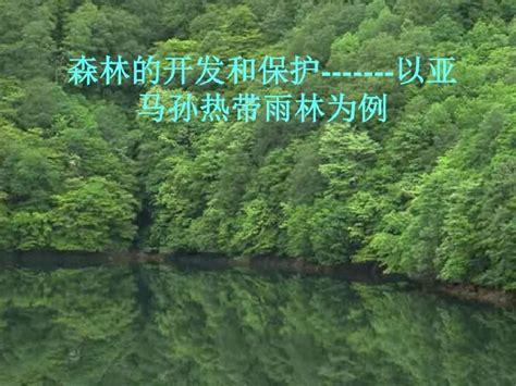 森林的开发和保护 以亚马孙热带雨林为例 图文 ppt word文档在线阅读与下载 无忧文档