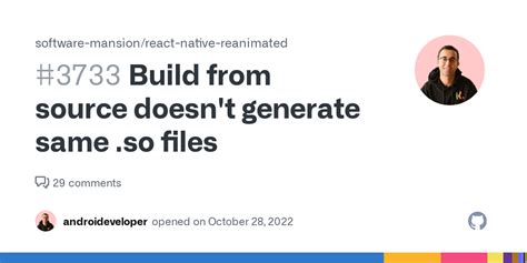 Build From Source Doesnt Generate Same So Files · Issue 3733