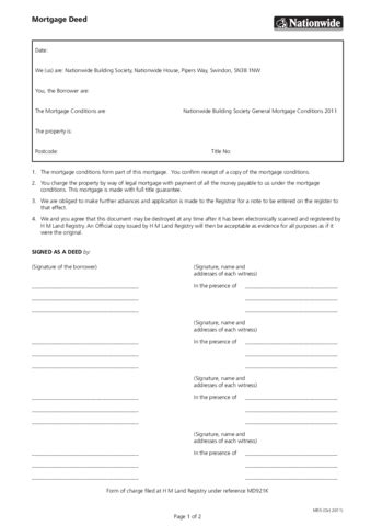 2025 Mortgage Deed Form Fillable Printable PDF Forms Handypdf