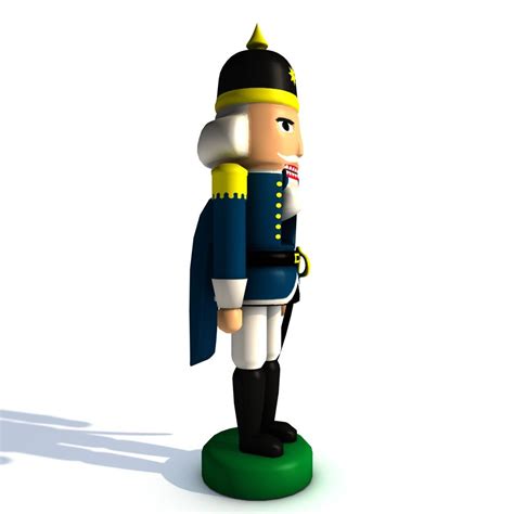 호두 까 기 인형 세트 빨간색과 파란색 3d 모델 39 C4d Fbx Dae 3ds Obj Free3d