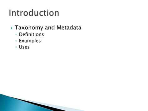 Taxonomy And Metadata Pptx Databases Computer Software And Applications