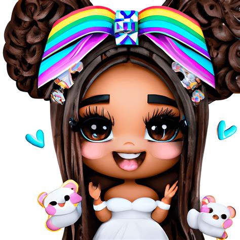 Rainbow Bratz Doll Graphic · Creative Fabrica