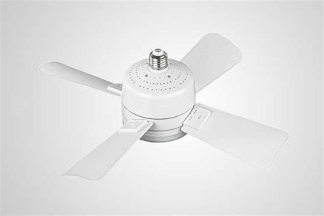 A Mini Ceiling Fan That Screws Into A Light Socket To Save Space Thesuperboo