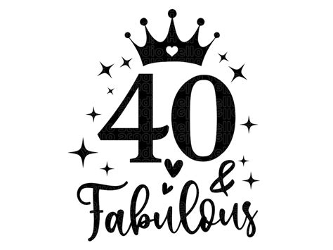 40th Birthday Svg 40th Birthday Birthday Svg 40th Birthday Etsy