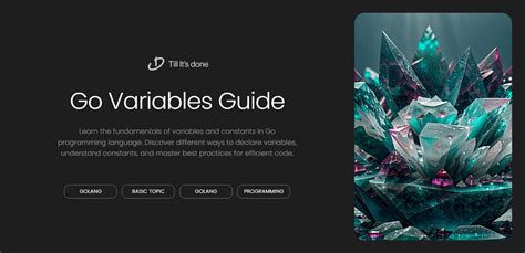 Variables And Constants In Go Programming