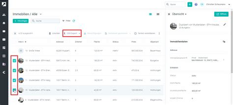 Immobilie Exportieren Csv Export Flowfact Serviceportal