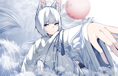 Grace Of The White Fox Kaga By 3samip Razurelane